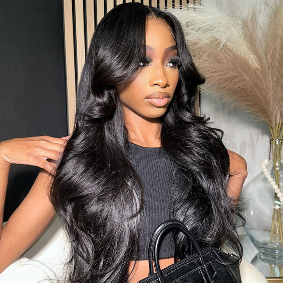 Pull & Go Drawstring Glueless Wig Loose Body Wave 6×5 13×6 Pre-everyth ...