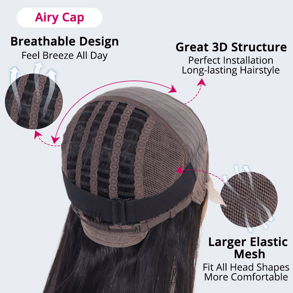 Airy Cap | Short Curly Bob Wig 5x9 HD Lace Wear Go Glueless Wigs ...