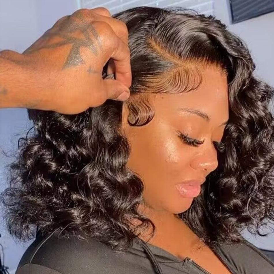 Glueless Loose Deep Wave 6x5 13x4 HD Lace Bob Wigs – uprettyhair